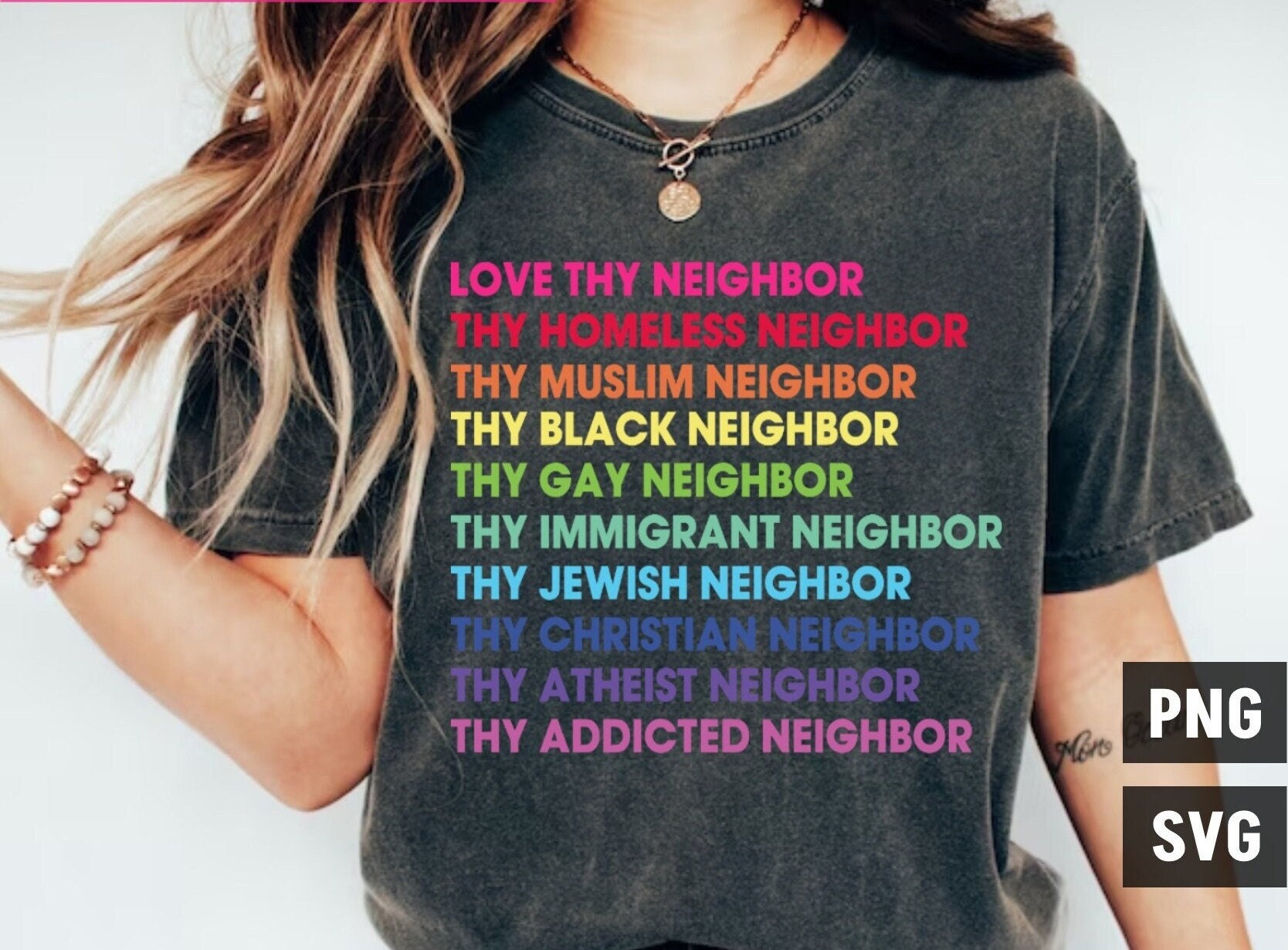 Love Thy Neighbor Svg - Etsy