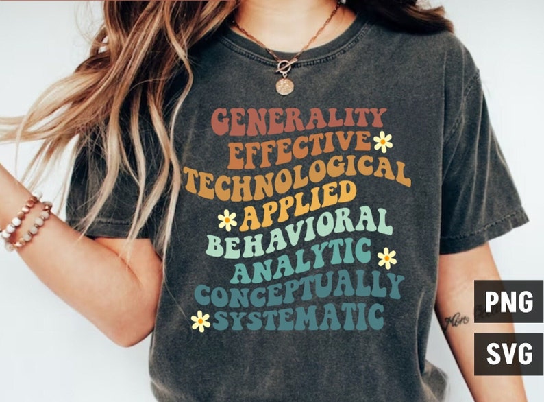 Aba SVG Bcba PNG 7 Dimensions of Behavior Svg ABA Therapist - Etsy