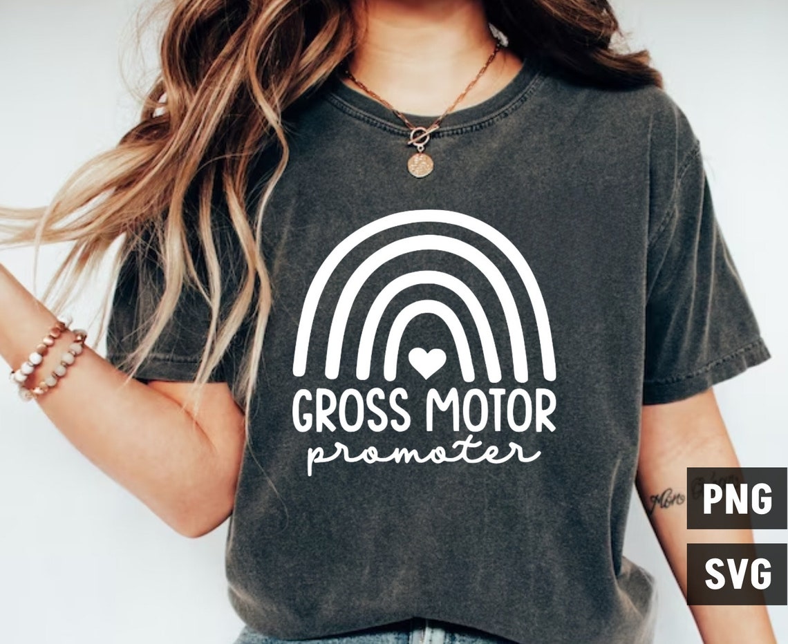 Gross Motor Promoter SVG PNG Physical Therapist Svg Funny PT - Etsy