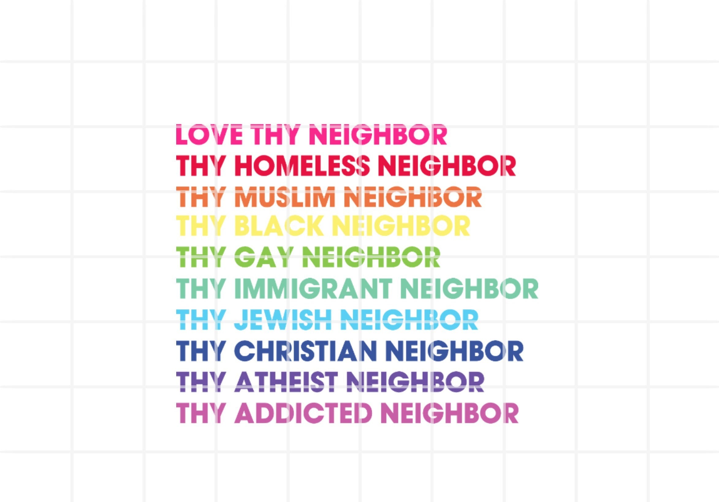 Love Thy Neighbor Svg - Etsy