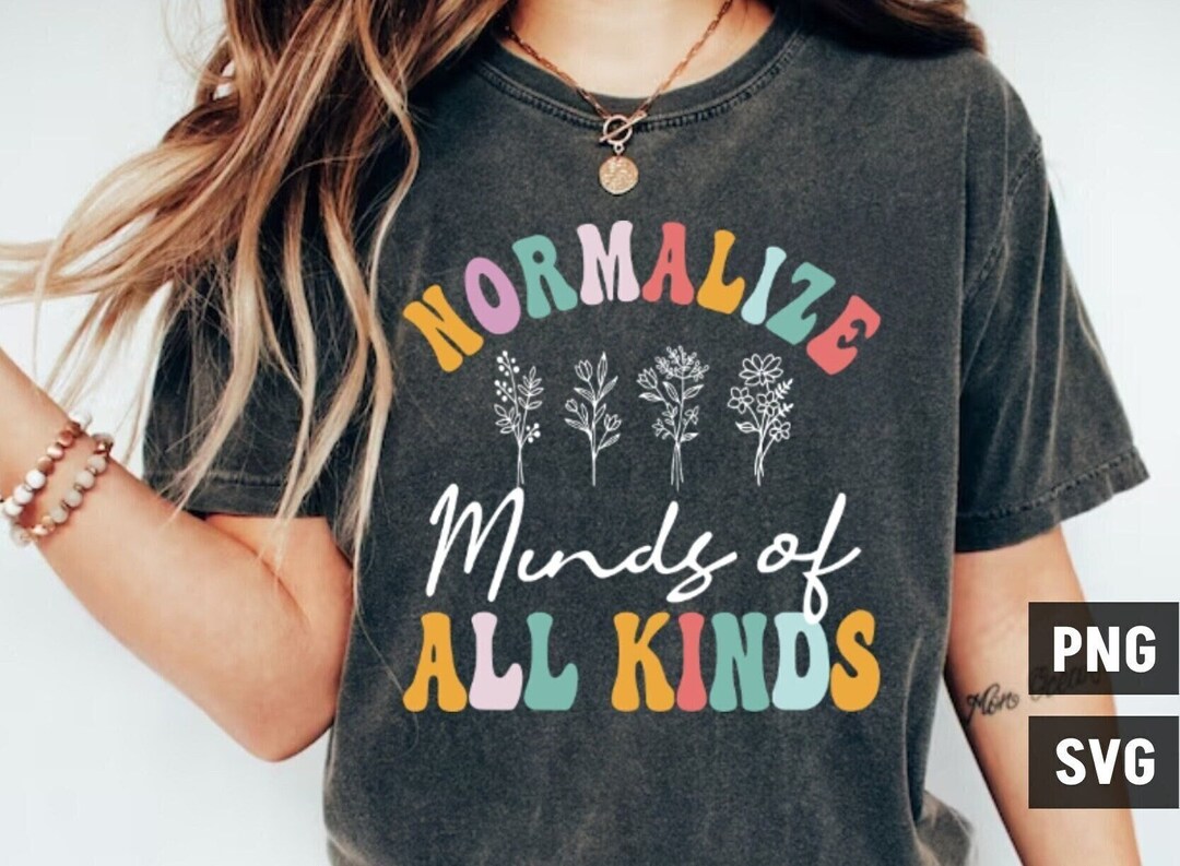 Normalize Minds of All Kinds SVG/PNG, Autism Awareness Digital Design - Etsy