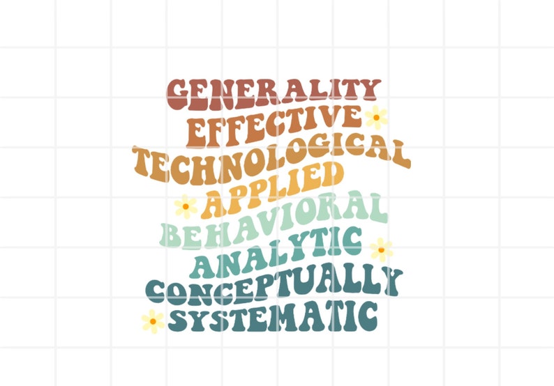 Aba SVG Bcba PNG 7 Dimensions of Behavior Svg ABA Therapist - Etsy