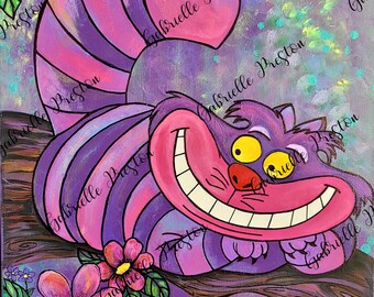 Neon Alice in Wonderland Painting - Etsy