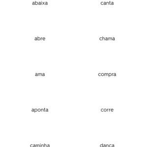 Common Verbs 1 Portuguese Flashcards - Etsy