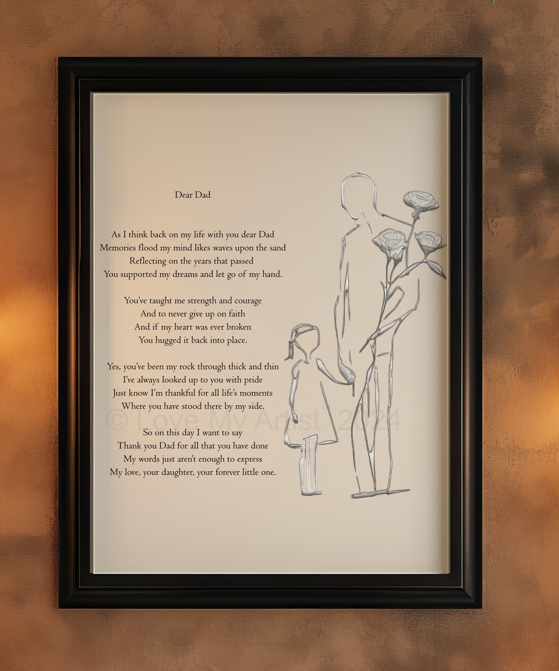 Father of the Bride Wedding Poem, Birthday Card to Dad PNG, JPG, PDF ...