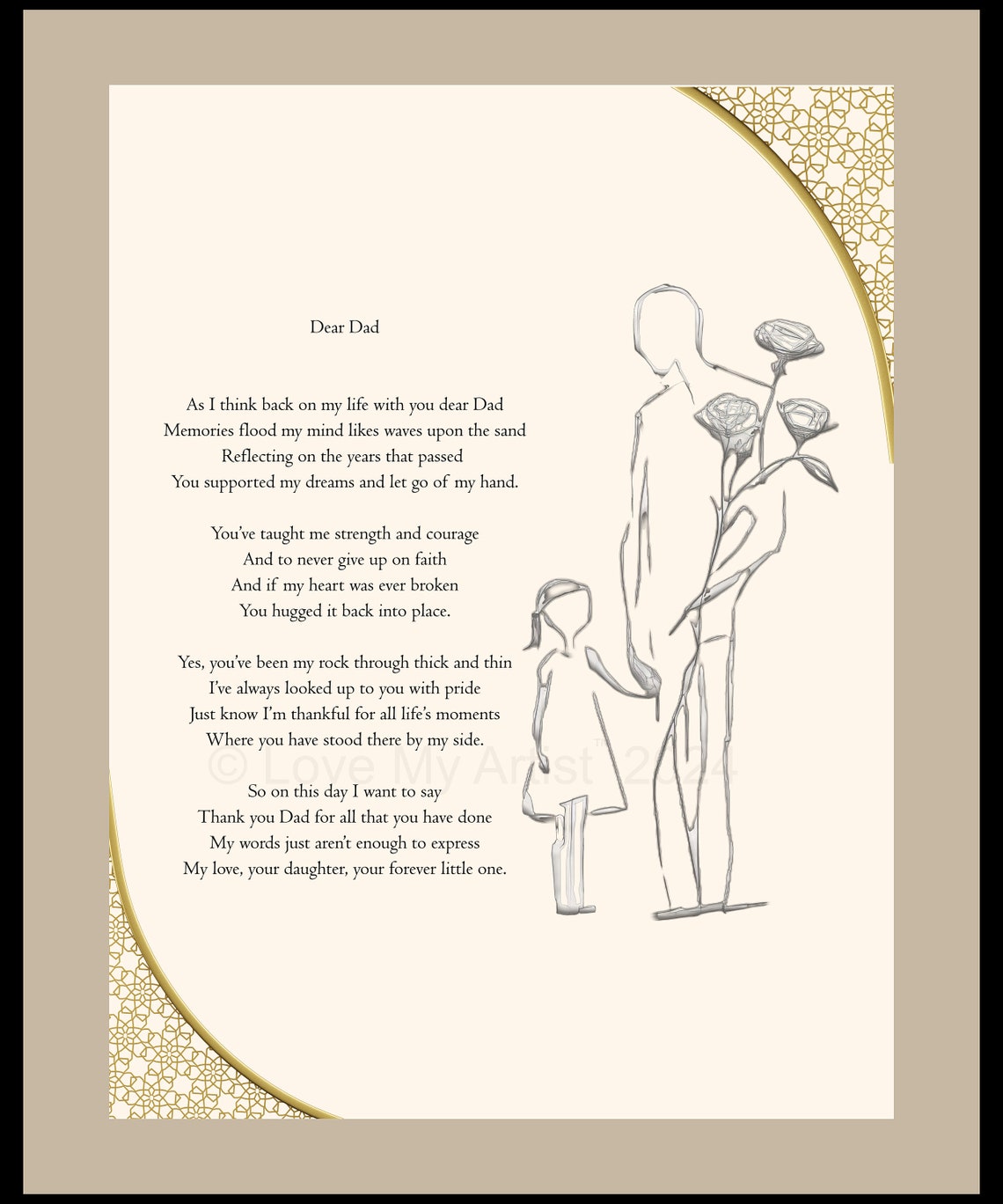 Father of the Bride Wedding Poem, Birthday Card to Dad PNG, JPG, PDF ...
