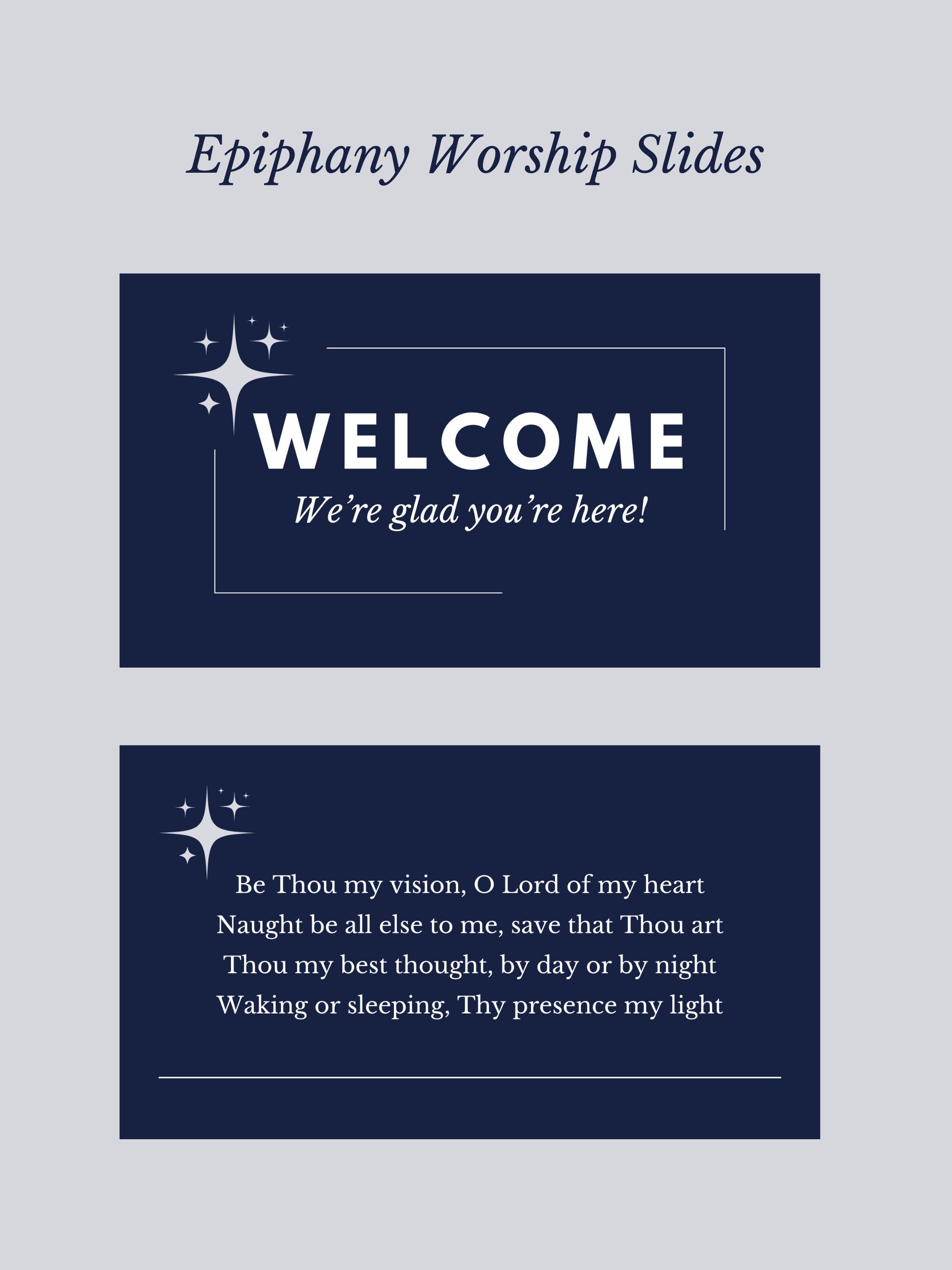 Worship Canva Templates - Epiphany, Baptism of the Lord, Standard ...