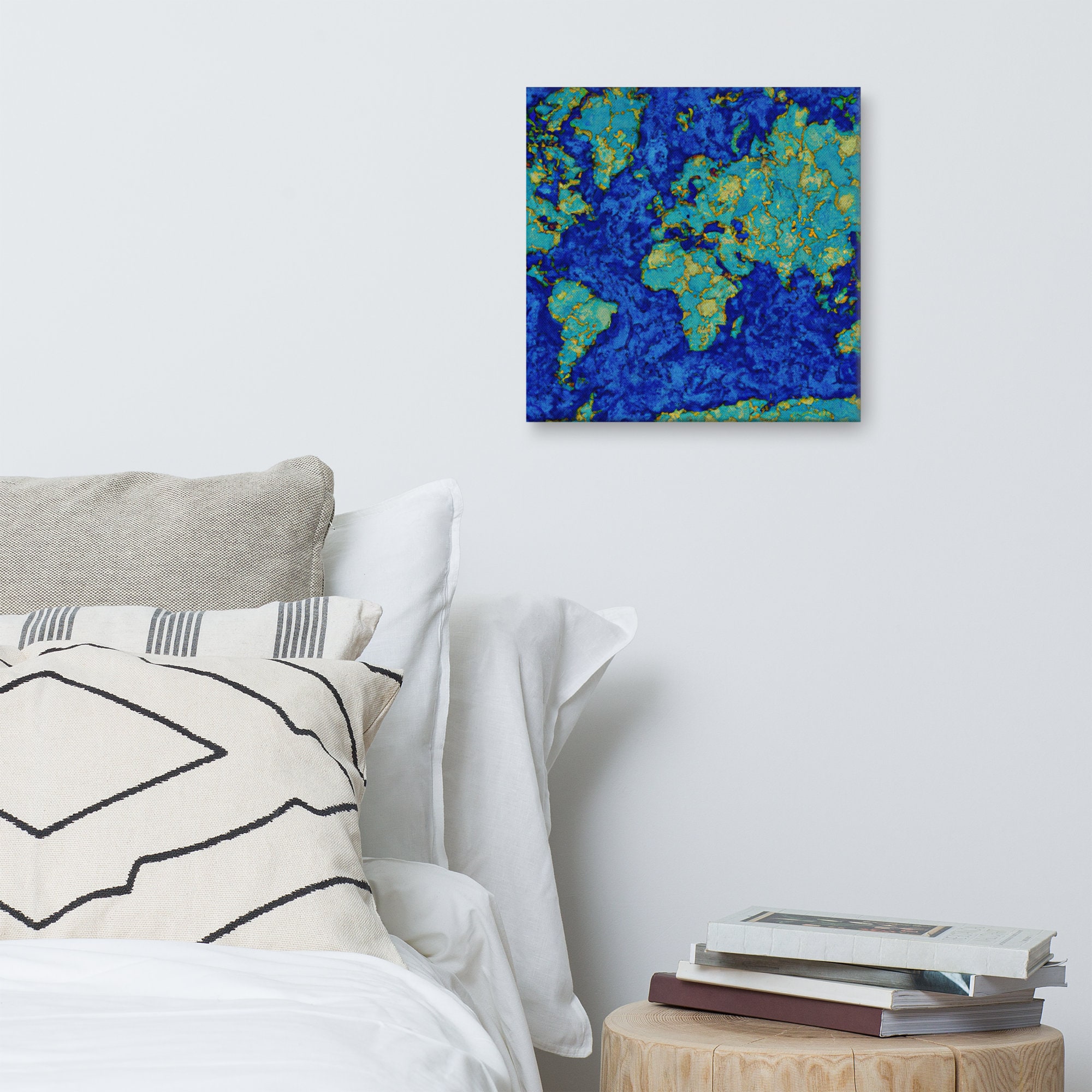 Van Gogh Art Map of the World - Etsy