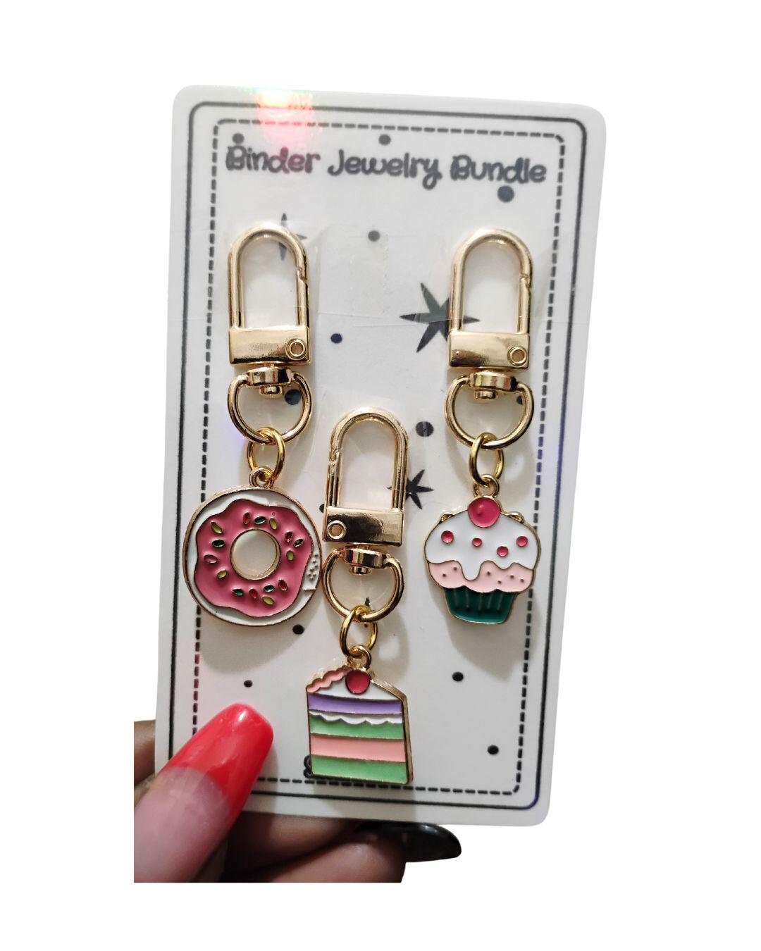 Keke's Sweet Binder Clip Bundle V2, Binder Jewelry, Kawaii Binder Clips ...