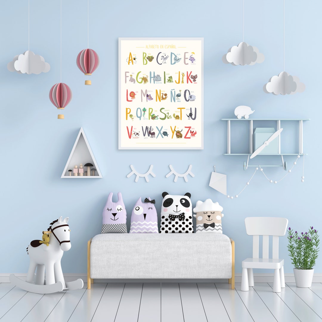 Abecedario spanish Alphabet Poster - Etsy