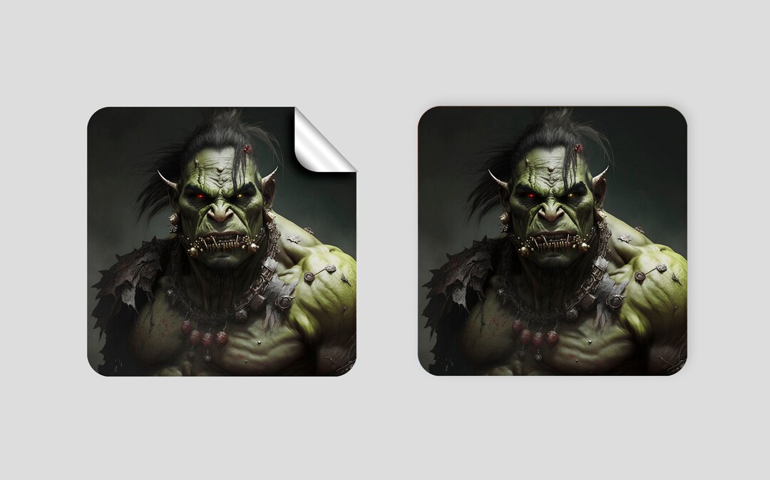 Mystical Orc Sticker 1 - Etsy
