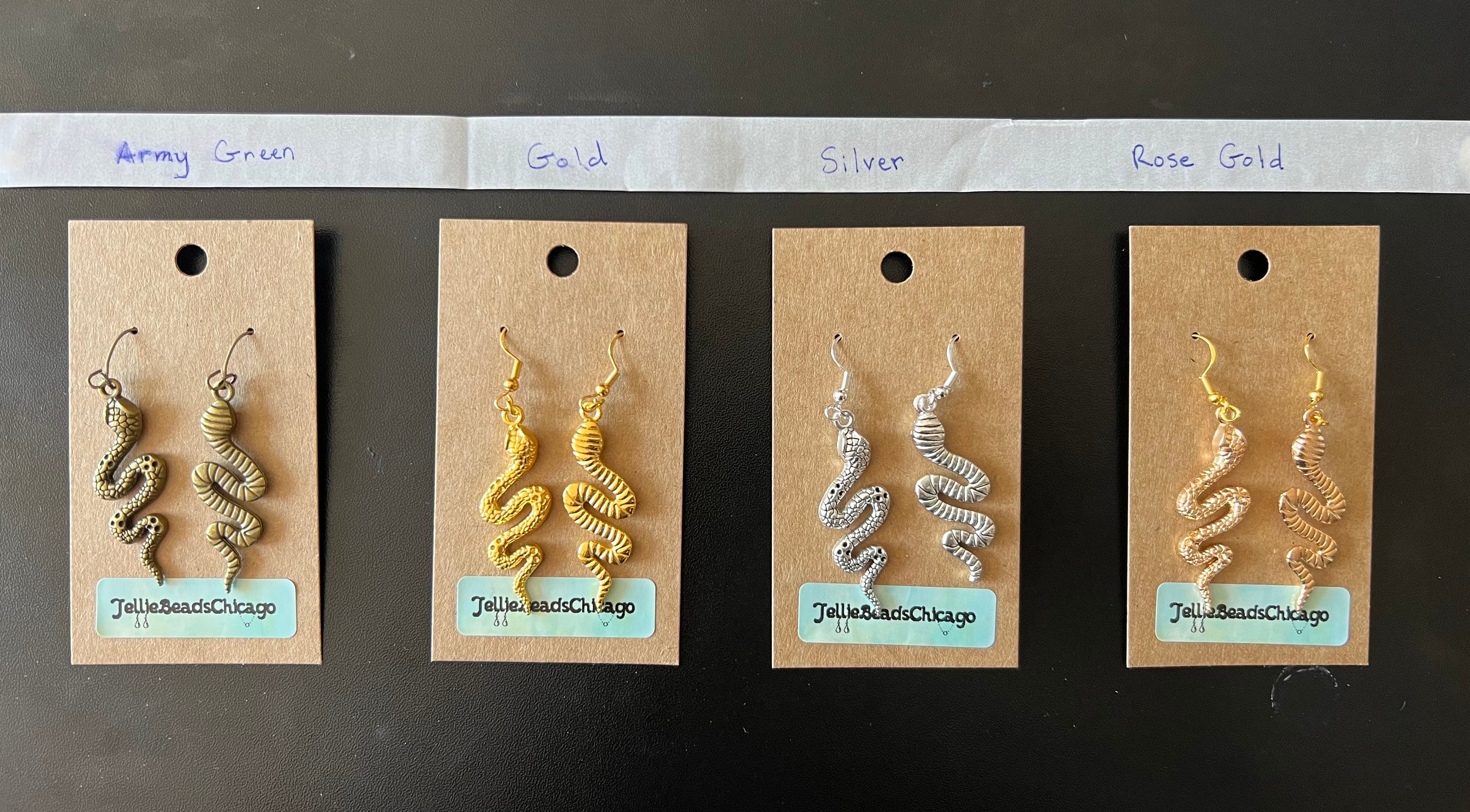 Taylor Swift Reputation Era Eras Tour Snake Dangle Earrings - Etsy