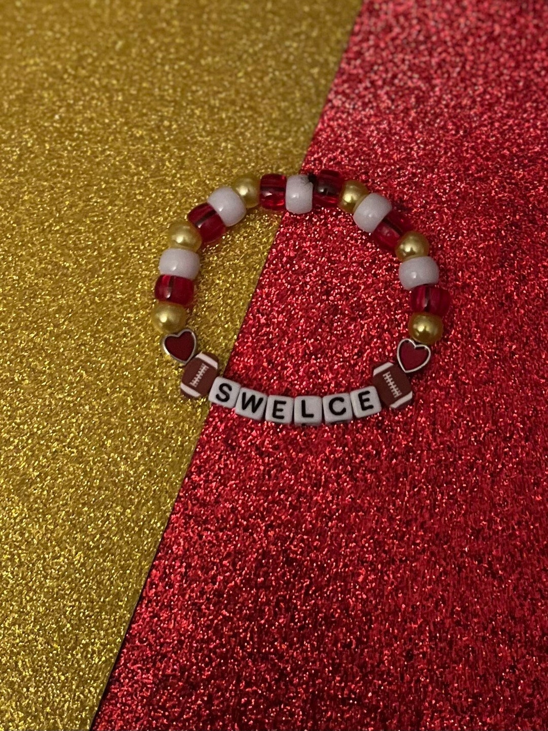 Swelce Kansas City Friendship Football Charm Bracelet - Etsy
