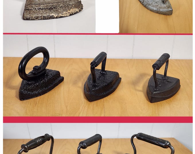 Antique Cast Iron Flat Irons - Etsy