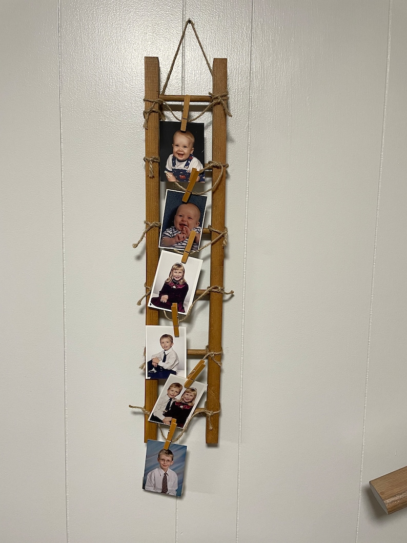 Ladder Photo Display - Etsy