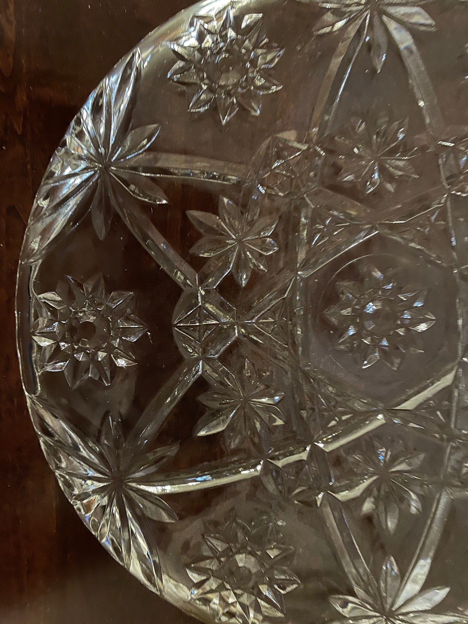 Small Platter Star of David Early American Pressed Glass - Etsy