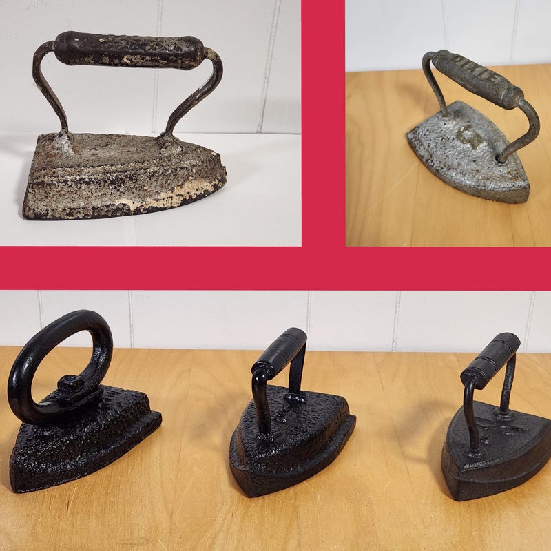 Antique Cast Iron Irons - Etsy
