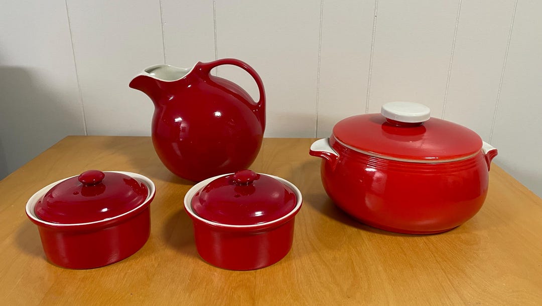 Halls Kitchenware Red Farmhouse - Etsy