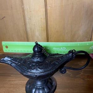 Genie Cast Iron Lamp - Etsy