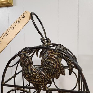 Metal Rooster Wine Rack (6 Bottles) - Etsy