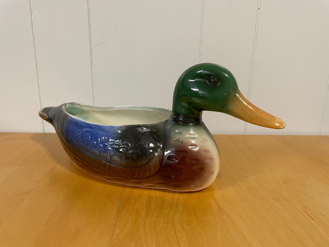 Vintage Mallard Duck Planter/decor Ungemach 442 USA - Etsy