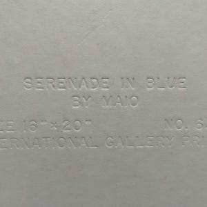 Serenade in Blue Maio Framed Lithograph - Etsy