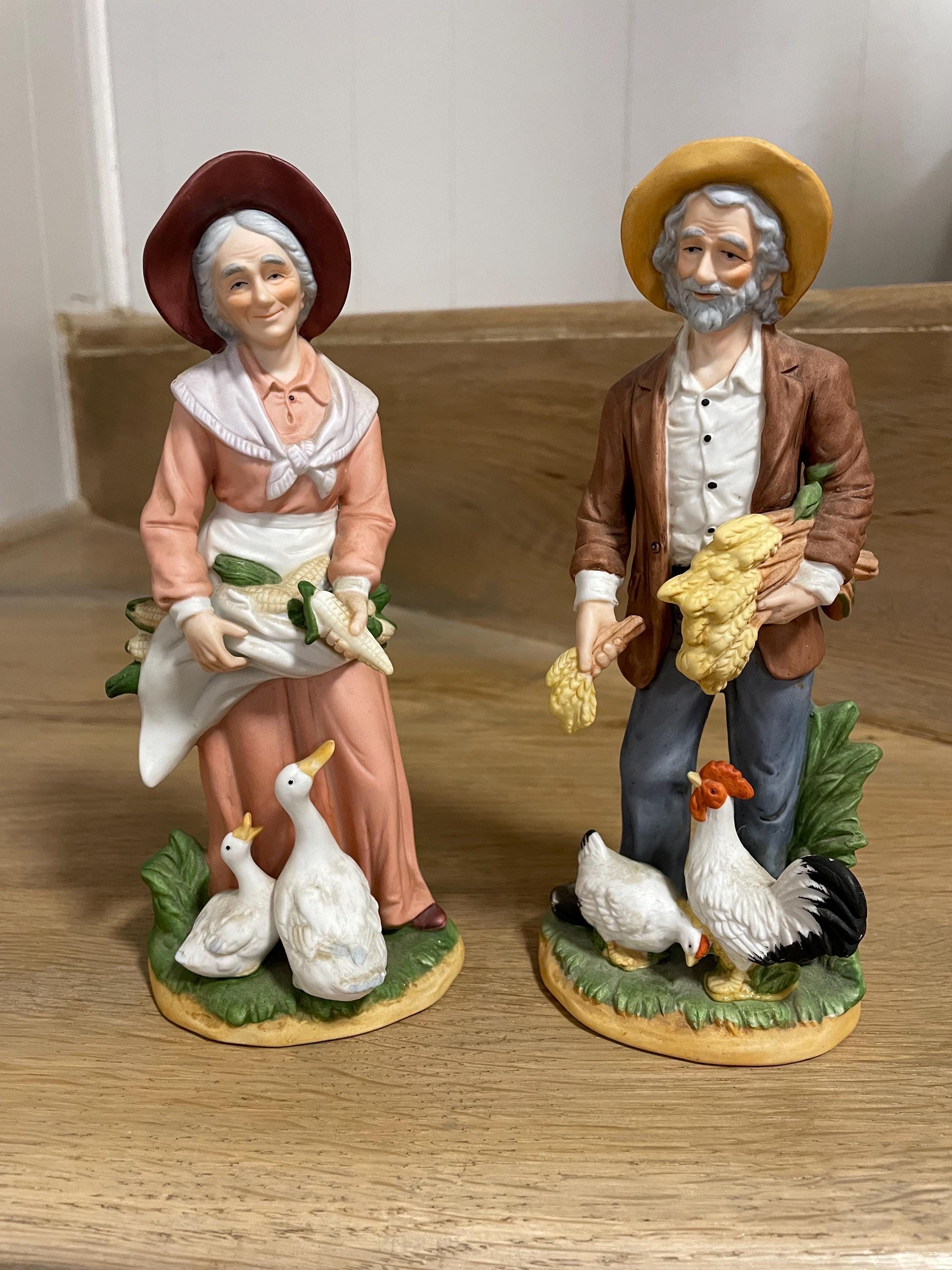 HOMECO Country Couple Figurines - Etsy