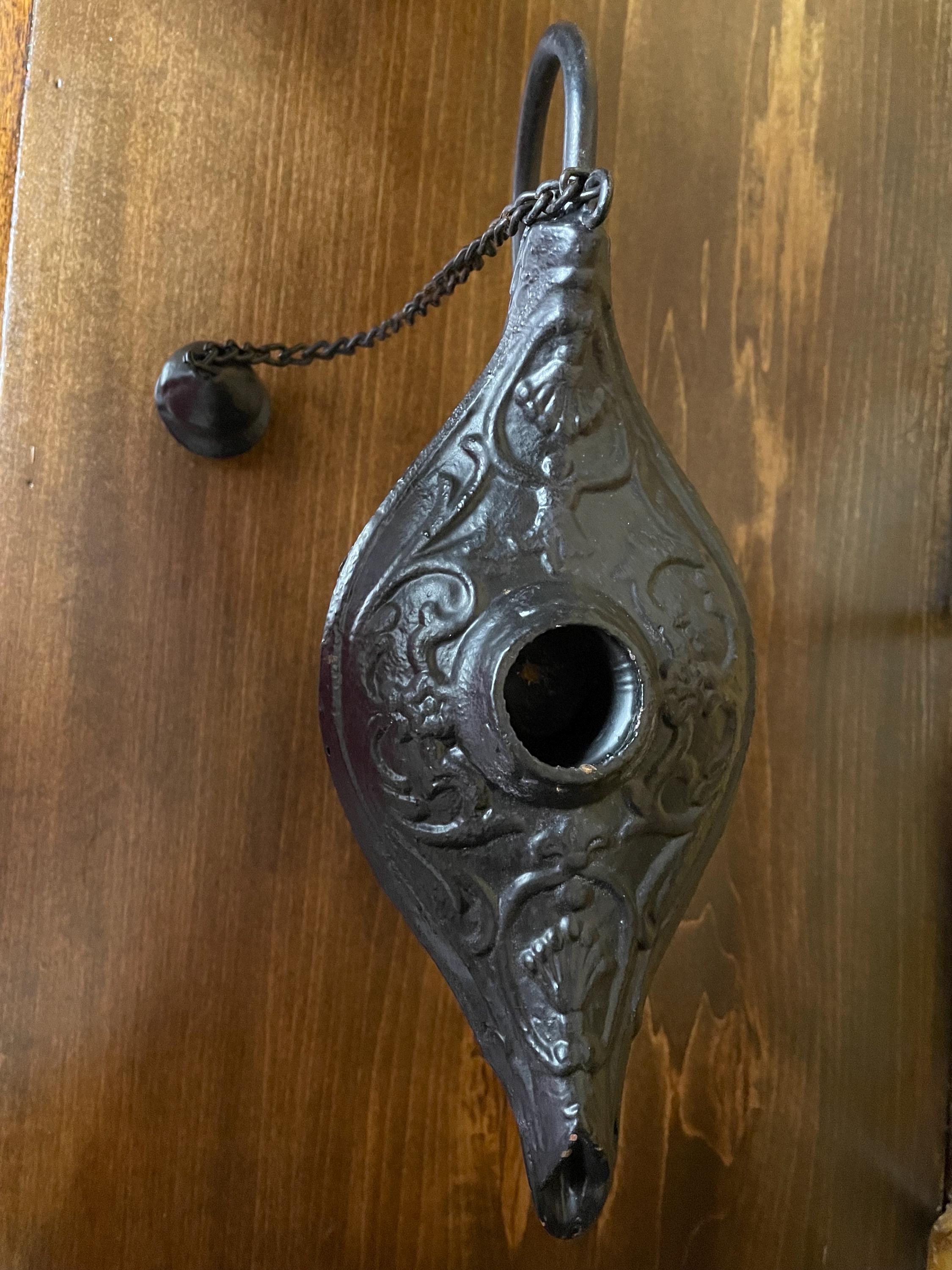 Genie Cast Iron Lamp - Etsy