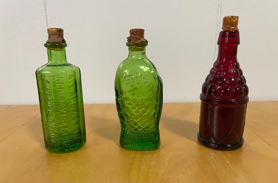 Wheaton Miniature Bitters Glass Bottles Midcentury Collectible - Etsy