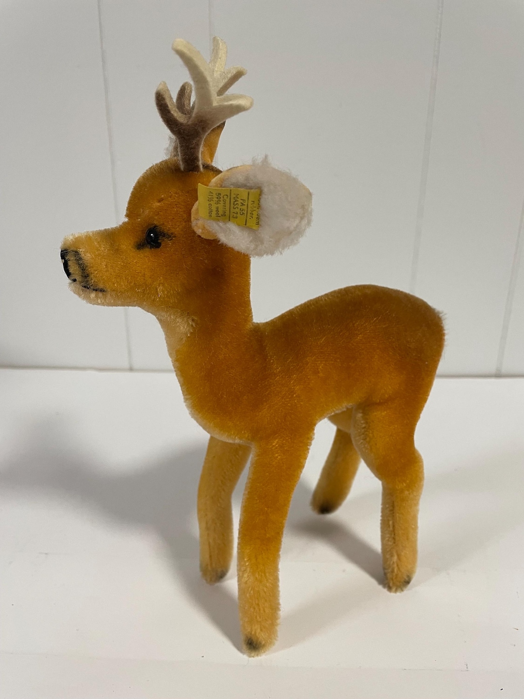 Rare 1950's Collectible Steiff Roebuck Deer Made in Germany With Ear ...