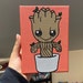 Baby Groot Cartoon Painting 7x5 - Etsy