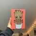 Baby Groot Cartoon Painting 7x5 - Etsy