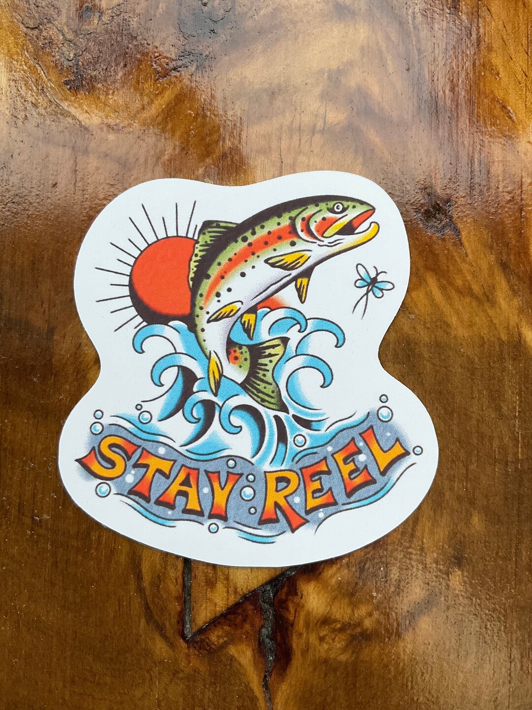 Classic Rainbow Trout Sticker - Etsy