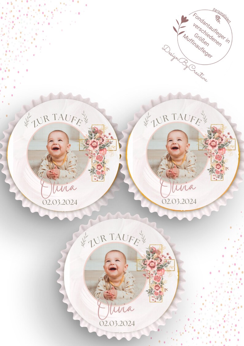 Para bautizo/comunión/confirmación topper de pastel/tarta - Etsy México