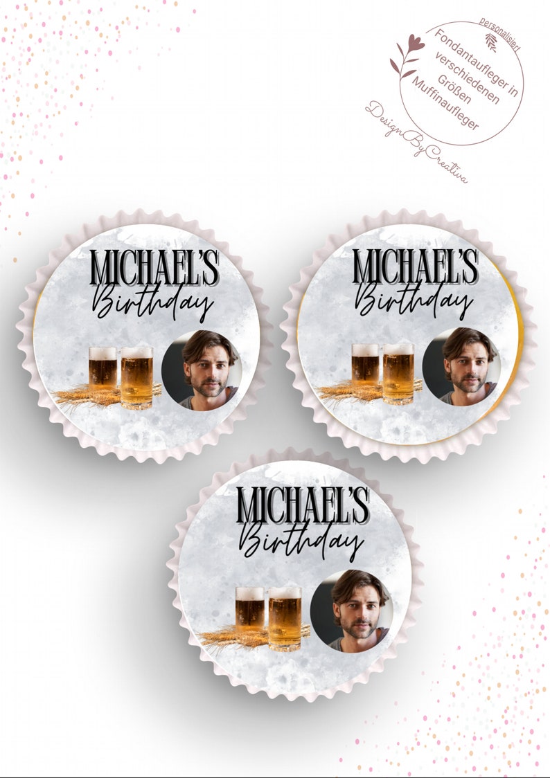 Personalized Cakes / Cake Topper, Photo Cake for a Birthday - Etsy