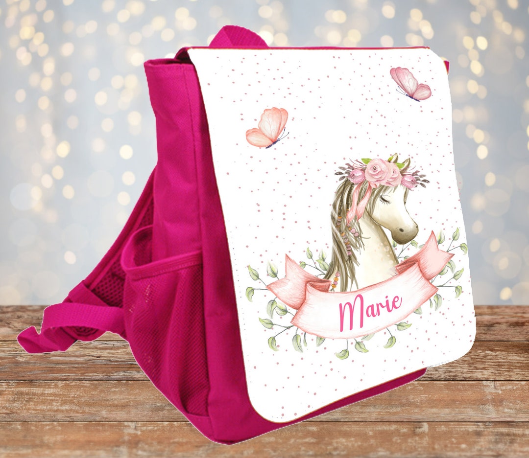 Kindergarten Backpack, Kindergarten Bag, Blue or Pink, Personalized ...