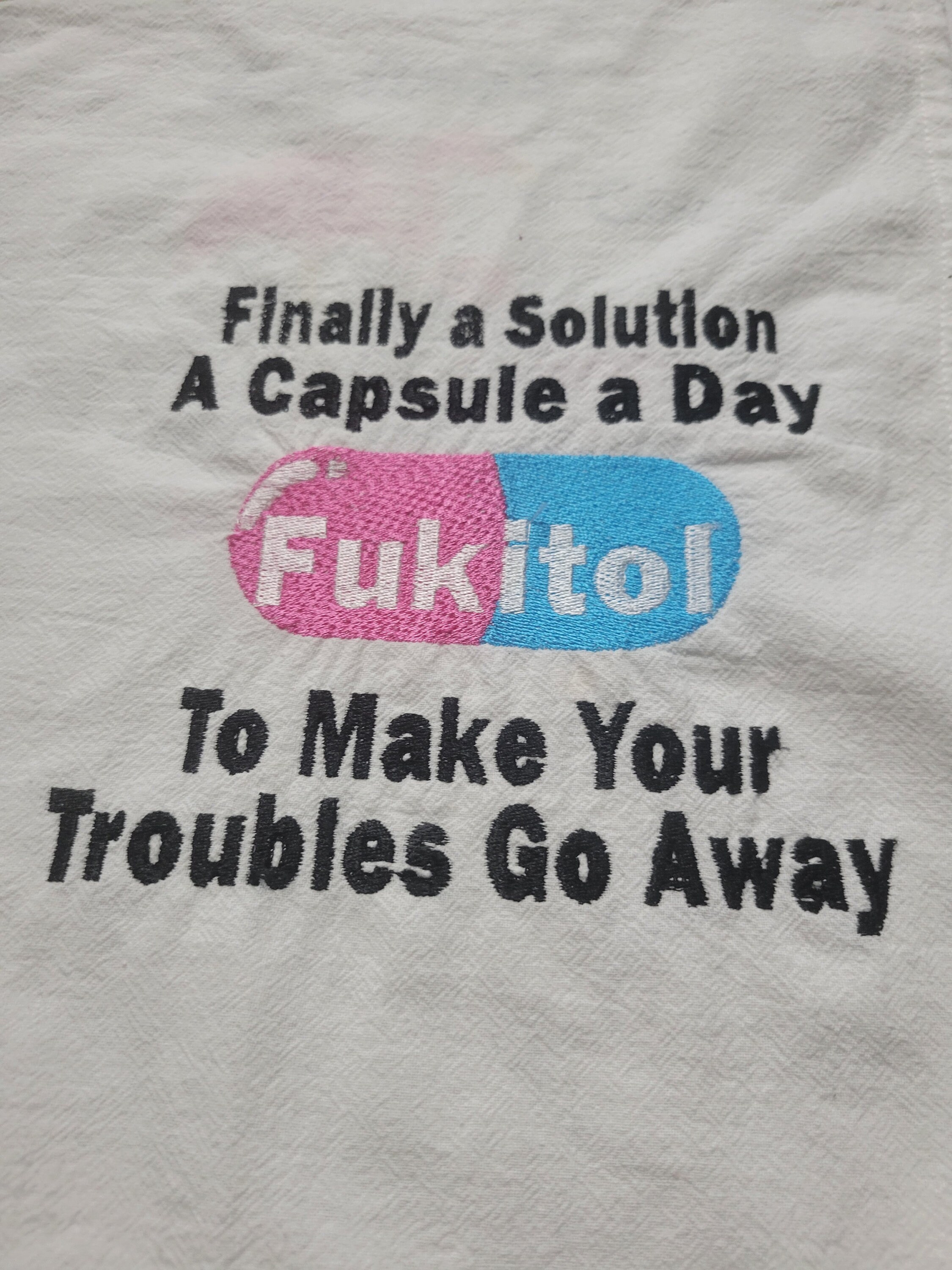Fukitol funny Sarcastic Machine Embroidery Design - Etsy