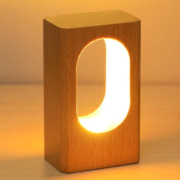 Wood Desk Lamp - Etsy