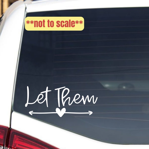 Let Them Car Decal - Etsy Ireland