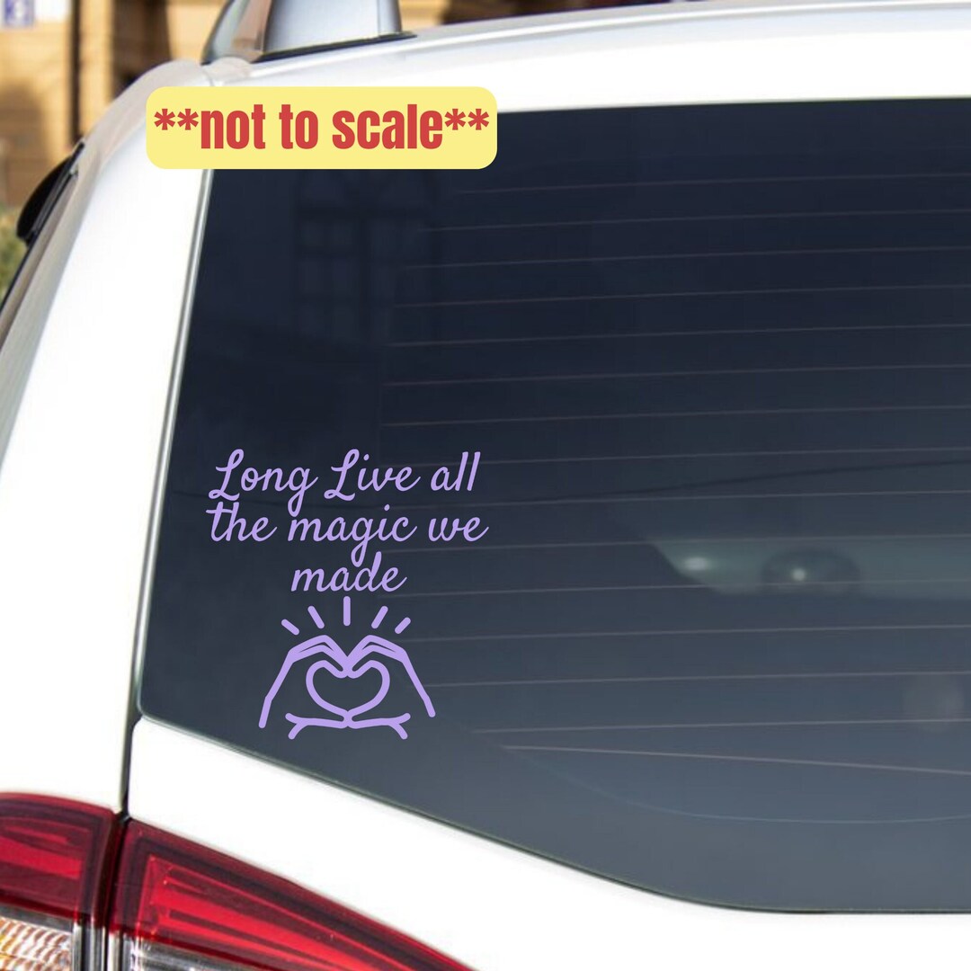 Long Live the Magic Car Decal / Heart Hands / Speak Now TV - Etsy