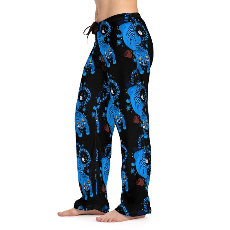 Derpy Kpop Tiger Pajama Pants, Ancestral Guardian Lounge Wear, Women's ...