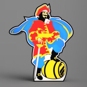 Captain Morgan LED Lightbox Sign/lamp - Etsy