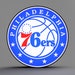 Philadelphia 76ers NBA LED Lightbox Sign/lamp - Etsy
