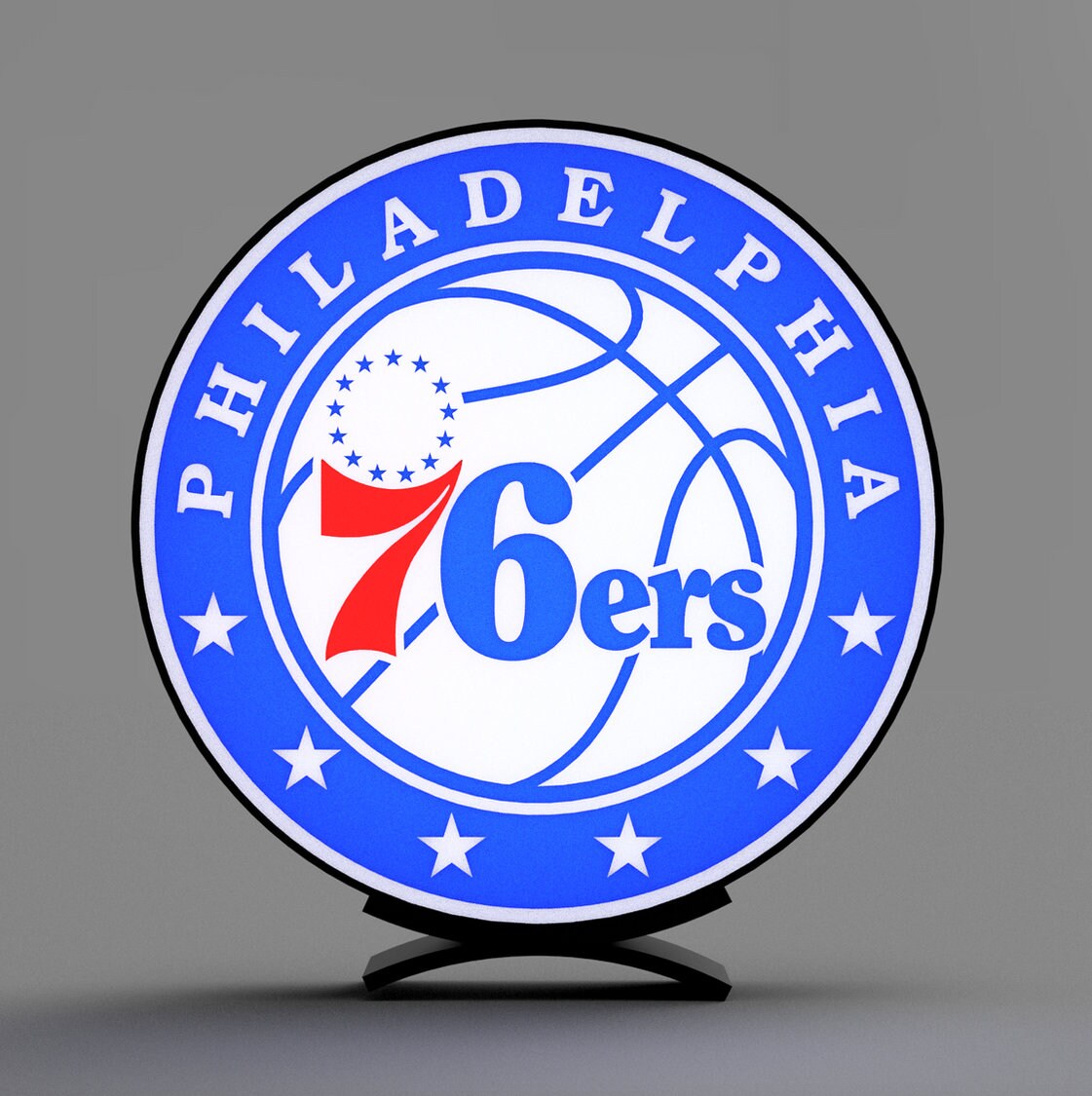 Philadelphia 76ers NBA LED Lightbox Sign/lamp - Etsy