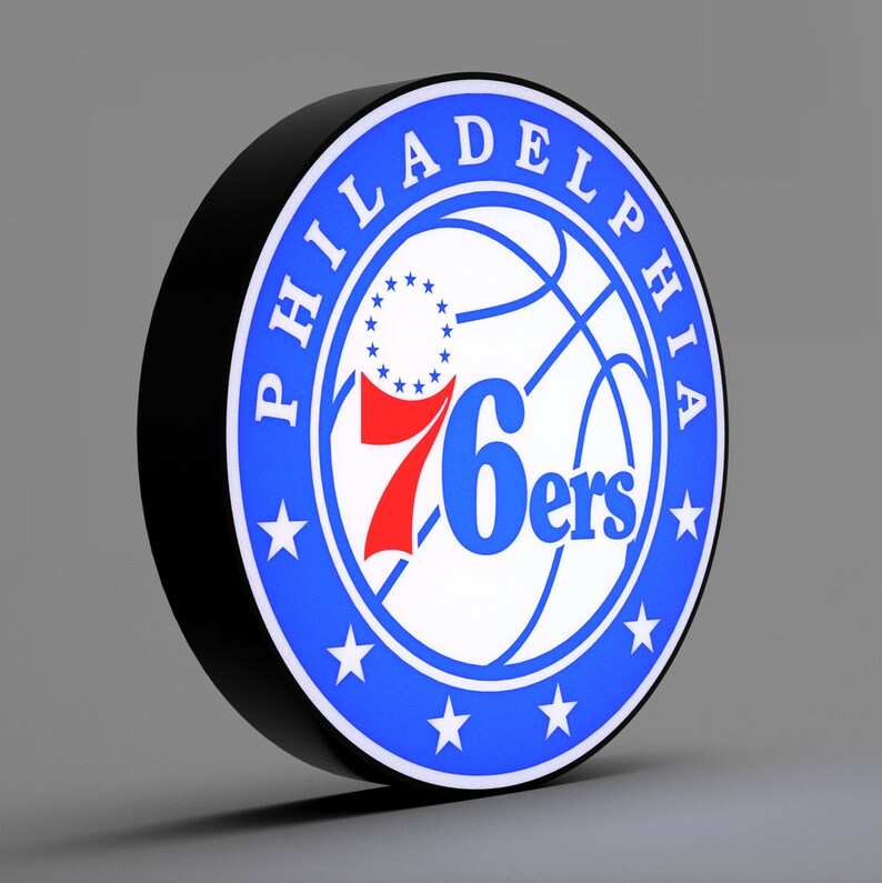 Philadelphia 76ers NBA LED Lightbox Sign/lamp - Etsy