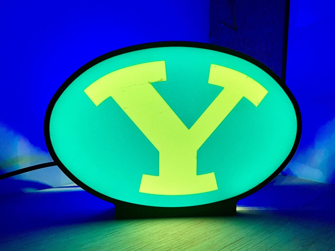 BYU Cougars LED Lightbox Sign Lamp for Fans and Alumni - Etsy