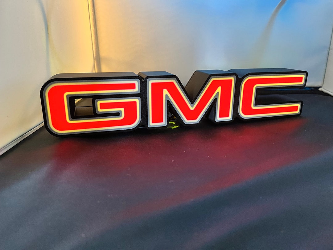 GMC Car Logo Car LED Lightbox Sign / Lamp - Etsy