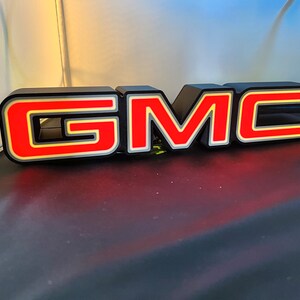 GMC Car Logo Car LED Lightbox Sign / Lamp - Etsy