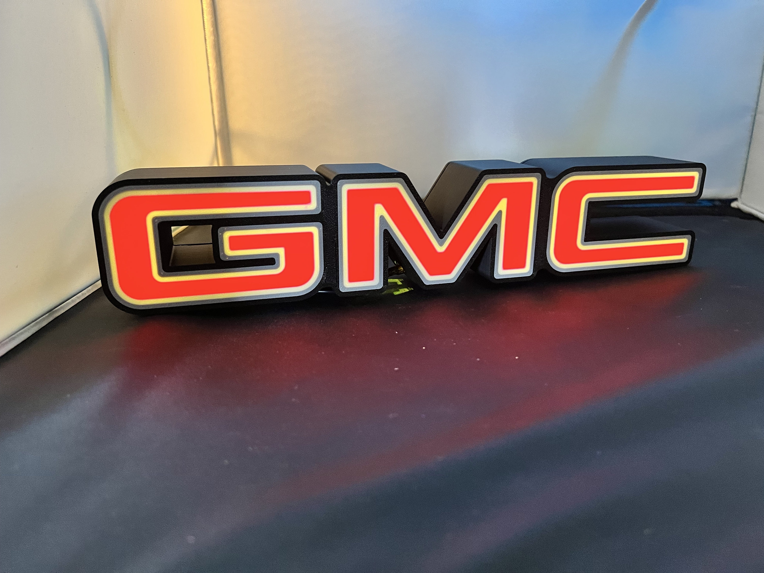 GMC Car Logo Car LED Lightbox Sign / Lamp - Etsy