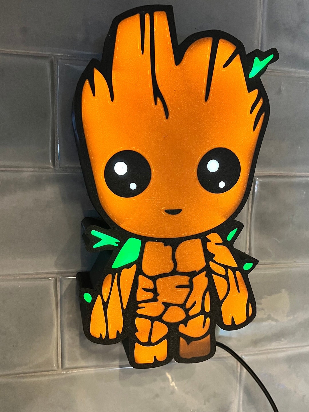 Groot Marvel Lightbox Lamp / Sign - Etsy